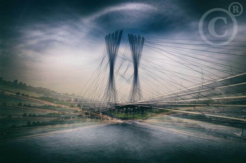 Düsseldorf Rheinbrücke - World_DISorder - Christian Ruhm
